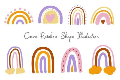 Aesthetic Curve Abstract Shape Graphic By Fathurmutiah · Creative Fabrica