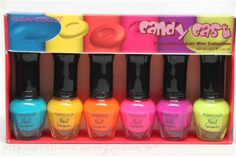 Makeup, Beauty & Fashion: KleanColor Candy Cast - Neon Nail Lacquer ...
