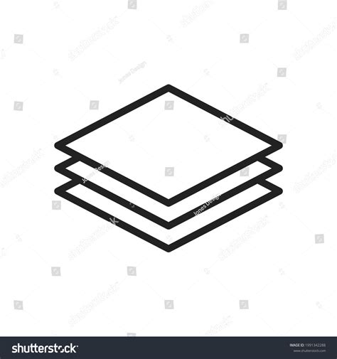 Icon Unity Layer Outline Style Stock Vector Royalty Free 1991342288