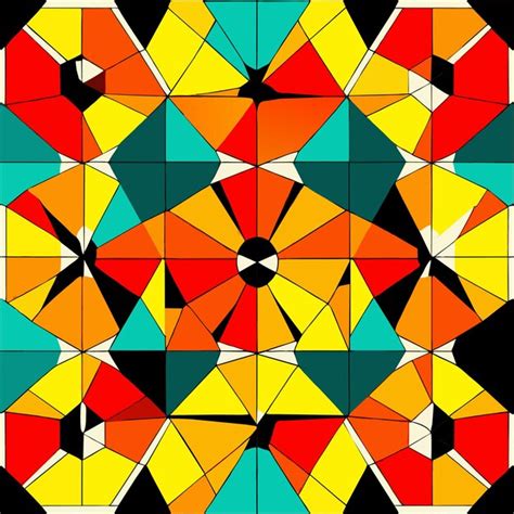 Premium Vector Abstract Colorful Geometric Pattern