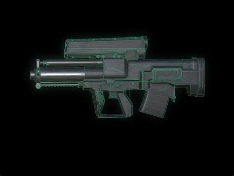 3d Model Xm25 Model Gun Vr Ar Low Poly Cgtrader