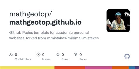 GitHub Mathgeotop Mathgeotop Github Io Github Pages Template For Academic Personal Websites