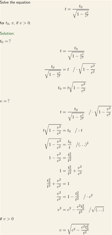 How To Derive The Time Dilation Equation At Tanya Milford Blog