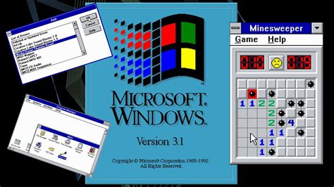 Minesweeper Screensavers Proper Fonts A Look Back At Windows 3 1