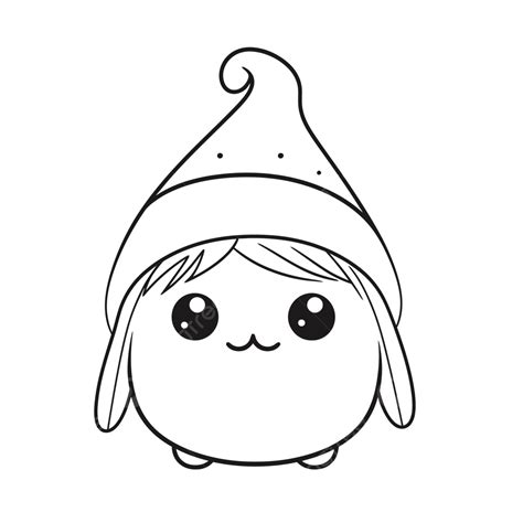 토끼 귀 윤곽 스케치 그림이 있는 귀여운 눈사람 색칠 페이지 벡터 현실적인 크리스마스 그림 현실적인 크리스마스 개요 현실적인 크리스마스 스케치 Png 일러스트 및