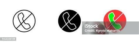 유선 전화선 아이콘을 그어 놓았습니다 전화 거절 다이얼 거부 내려 놓기 응답 수락 안 함 가입자 끄기 통신 선에 있는 벡터 아이콘 흰색 배경에 검은색과 화려한 스타일 개념에