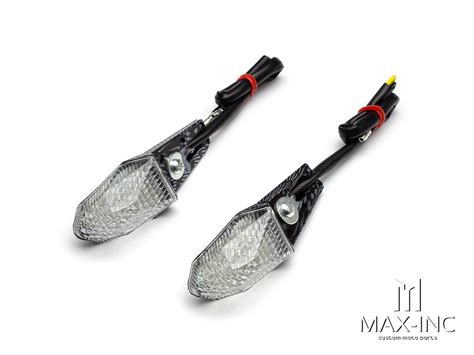 Carbon Pattern License Plate Mount Mini Led Turn Signals Indicators Carbon Pattern License Plate Mount Mini Led Turn Signals Indicators