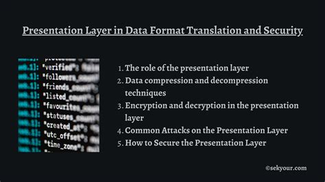 Understanding The Role Of The Presentation Layer In Data Format Translation And Security