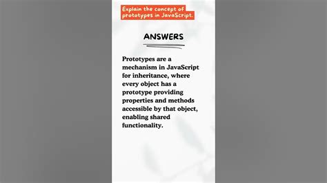 Understanding Prototypes In Javascript Explained Shorts Ytshorts Codewithchitra Youtube