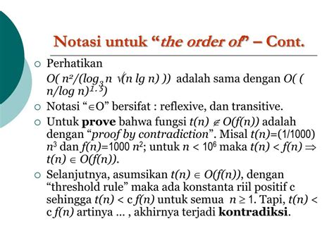 Ppt Notasi Asimtotik Asymtotic Notation Powerpoint Presentation