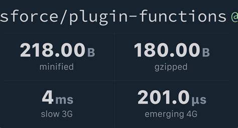 Salesforce Plugin Functions Bundlephobia
