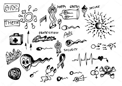 Hand Drawn Sexurity Sex Icons Stock Vector Image By Jonnysek