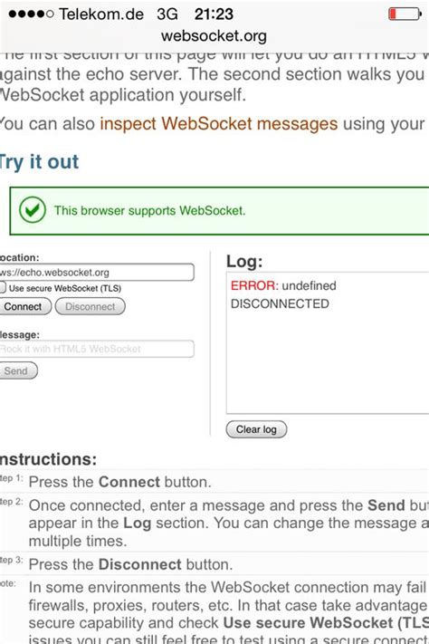 WebSocket Here We Are