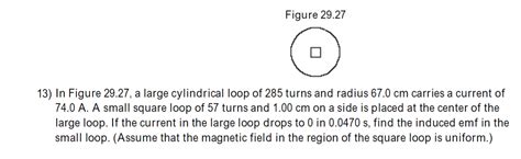 solved figure 29 27 3 in figure 29 27 a large cylindrical