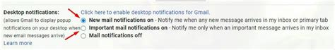 How To Enable Desktop Notifications For Gmail On Windows