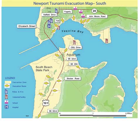 Tsunami Map For Newport Oregon Map 6 In The Subsample Of Six Maps Download Scientific