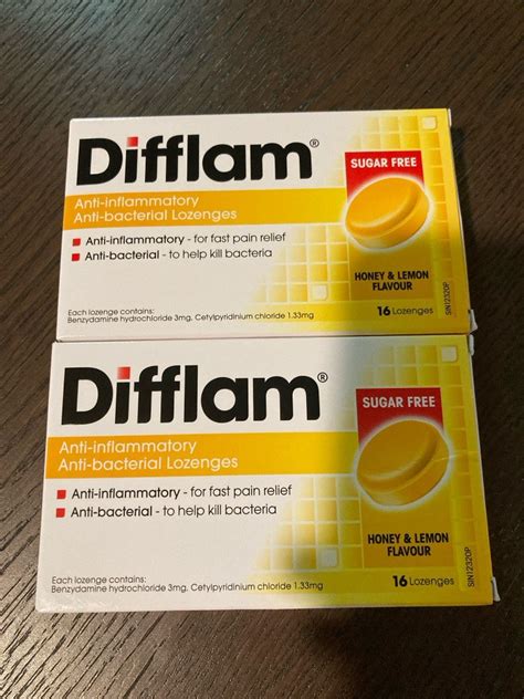 Difflam Lozenges Health And Nutrition Health Supplements Vitamins