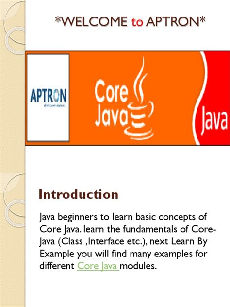 Join Core Java Training Center Pdf