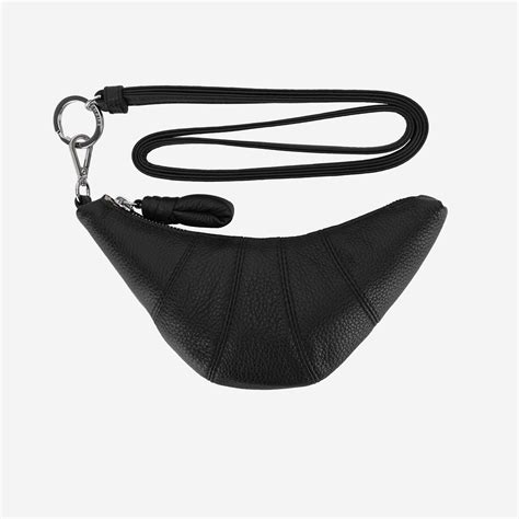 르메르 크루아상 코인 퍼스 네클리스 다크 초콜릿 Kream