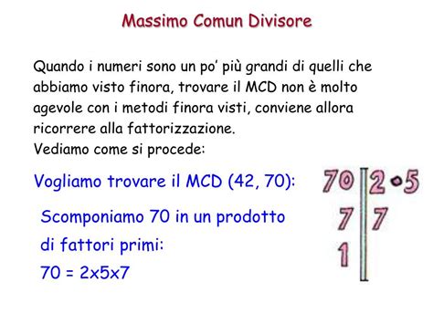 Ppt Massimo Comun Divisore Powerpoint Presentation Free Download