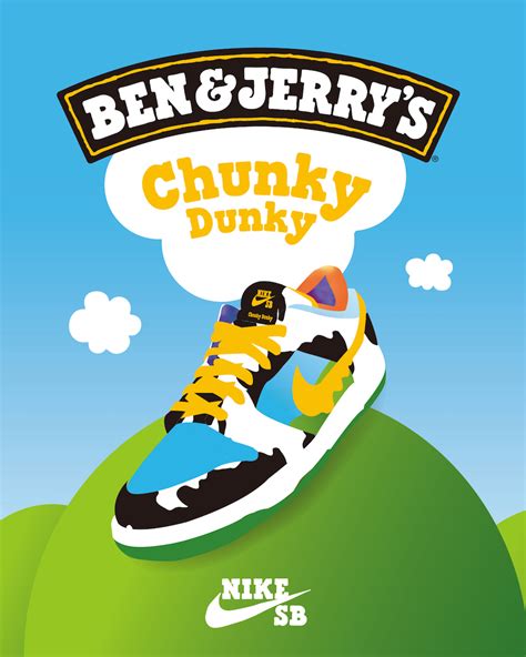 夏日限定口味：nike Sb Dunk Low Pro Ben ＆ Jerry′s夏季联名款heroskatecom滑板中文第一站