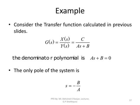 Fundamentals Of Transfer Function In Control Systempptx