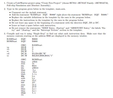 1 Create A Codewarrior Project Using Create New