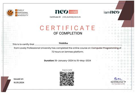 Completed C Programming Certification By Neocolab Nishtha Posted On The Topic Linkedin