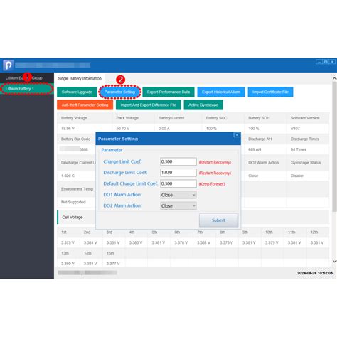โปรแกรมตั้งค่า Parameter Setting Battery Huawei Esm 48100 ทุกรุ่น พร้อม
