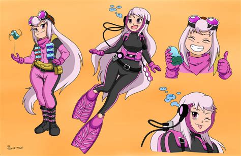 Female Chemist Oc Scuba Color Commission By The Sakura Samurai On