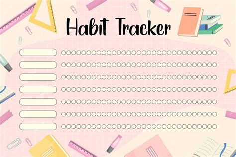 Premium Vector Habit Tracker Emotion Schedule Habbit Tracker Printable To Do List School