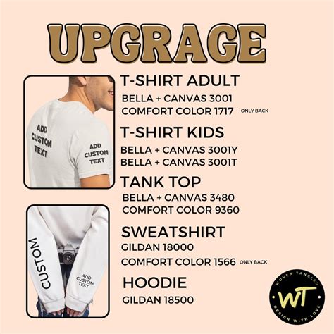 Add Custom Text Custom Logo Custom Text On The Back Personalized T