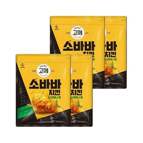고메 소바바치킨 소이허니 봉 650g x4개 믿고 사는 즐거움 SSG