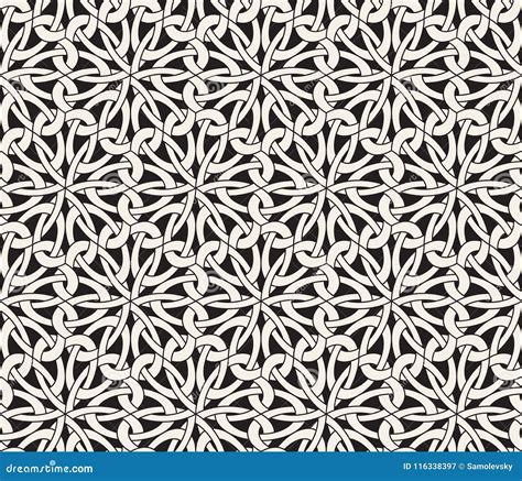 Vector Seamless Pattern Modern Stylish Abstract Texture Stock