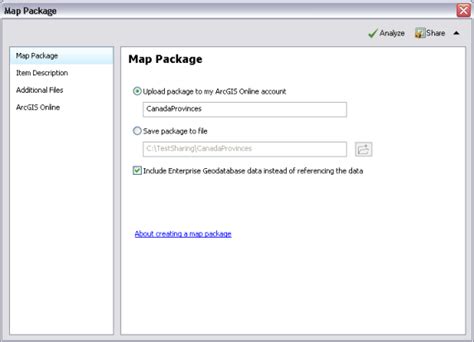 creating a map package—arcmap documentation