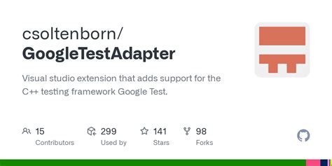 GitHub Csoltenborn GoogleTestAdapter Visual Studio Extension That Adds Support For The C