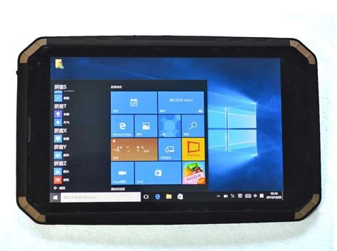 Windows 10 Ultra Slim Waterproof Shockproof Tablet PC Handheld Mobile Phone IP68 8 Screen Intel