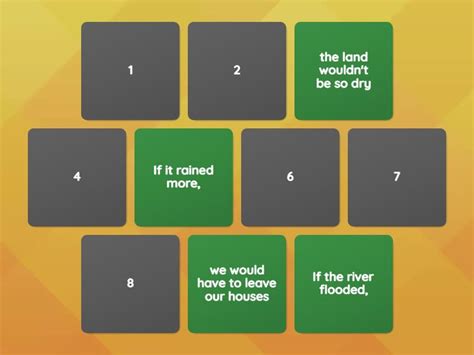 Second Conditional Matching Pairs