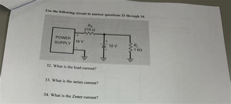 solved use the following circuit to answer questions 32