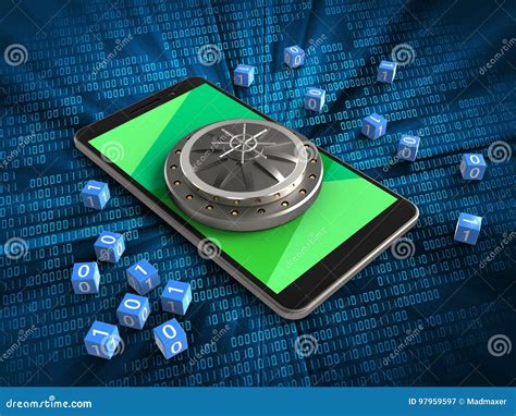 D Binary Cubes Stock Illustration Illustration Of Investing