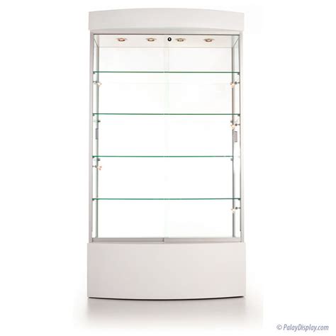 Rectangular Curved Wall Display Case Curved Display Case Curved Wall Display Case Showcase