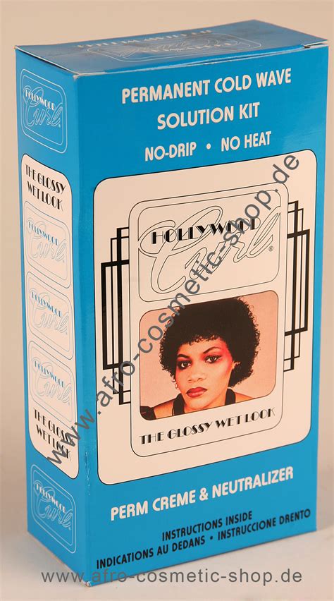 Hollywood Curl Permanent Cold Wave Solution Kit Afro Cosmetic