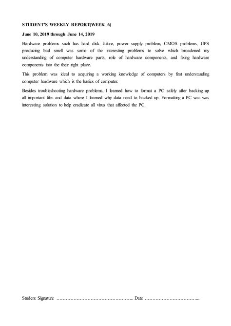 Sample Of A Logbook For Bachelor Of Science In Computer Science Software Engineering