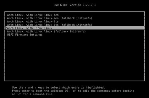 Arch Linux Installing And Switching Between Multiple Kernels