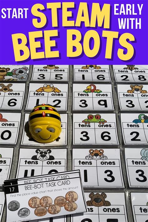 Bee Bot Printables Mat Place Value Tens And Ones Beebots And Blue Bot Coding Mat Elementary
