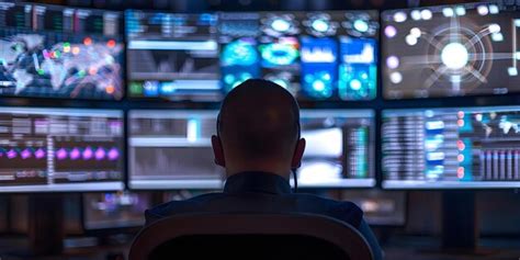 Monitoring Cybersecurity Threats On Multiple Screens In A Control Room