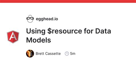 Using Resource For Data Models