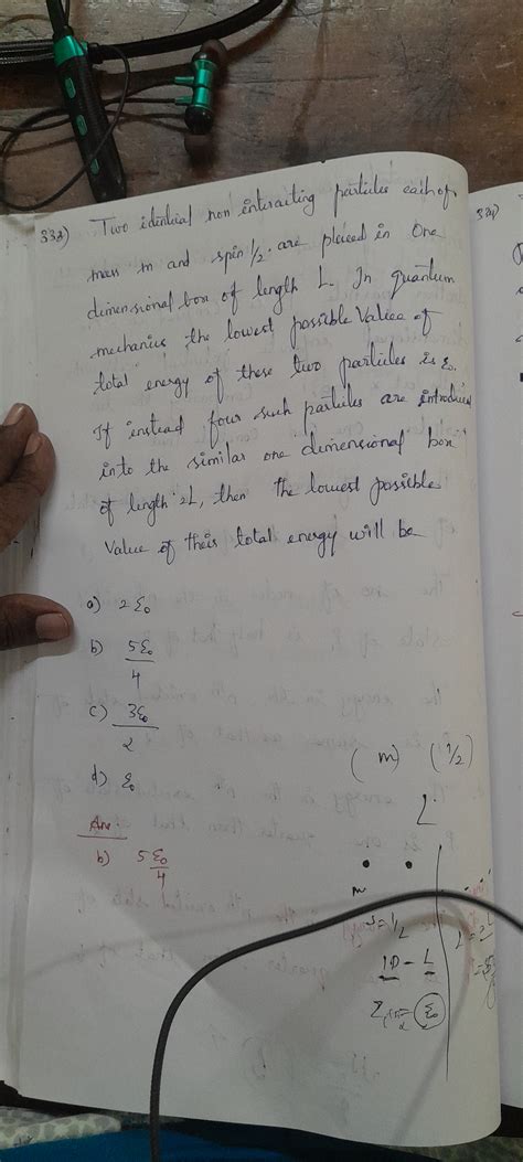333 Two Identical Non Interacting Particles Each Of3340mass M And Spi