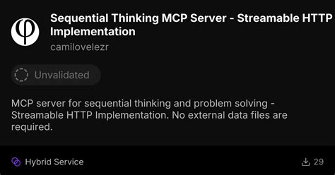 Sequential Thinking Mcp Server Str · Lobehub