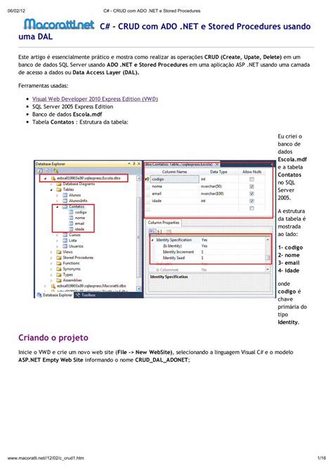 Pdf C Crud Com Ado Dokumentips